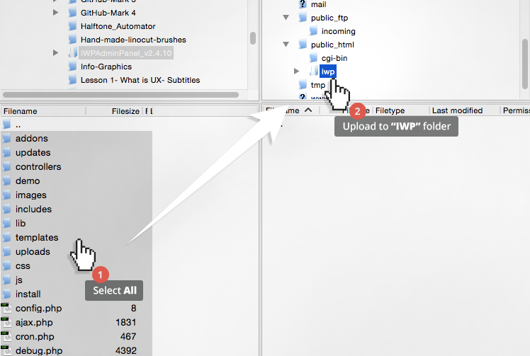 How to install the admin panel manually - DIY installation : InfiniteWP Support